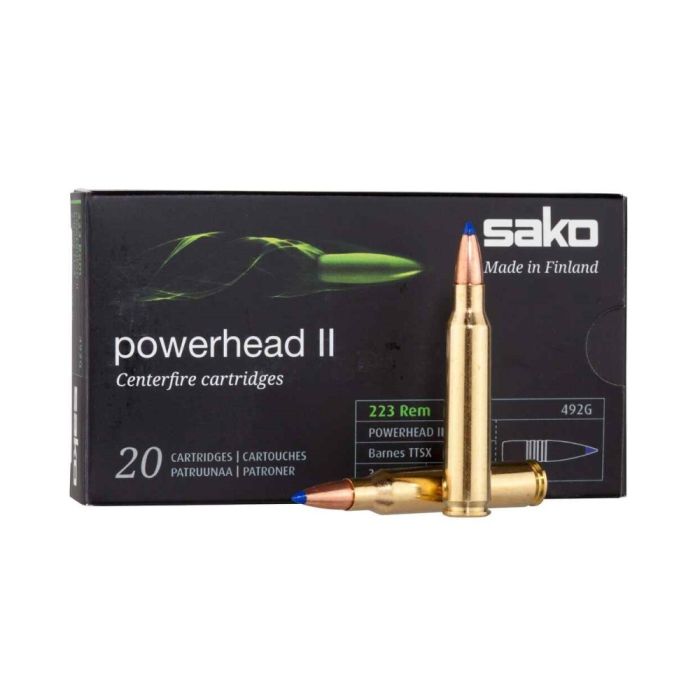 Sako Powerhead II Kogelpatronen Kal .223 Rem. Barnes TTSX 55 grain ...